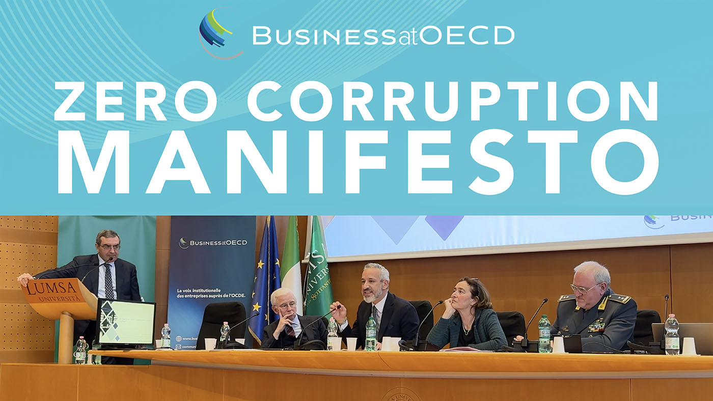 "Zero Corruption Manifesto" del Business at OECD (BIAC)